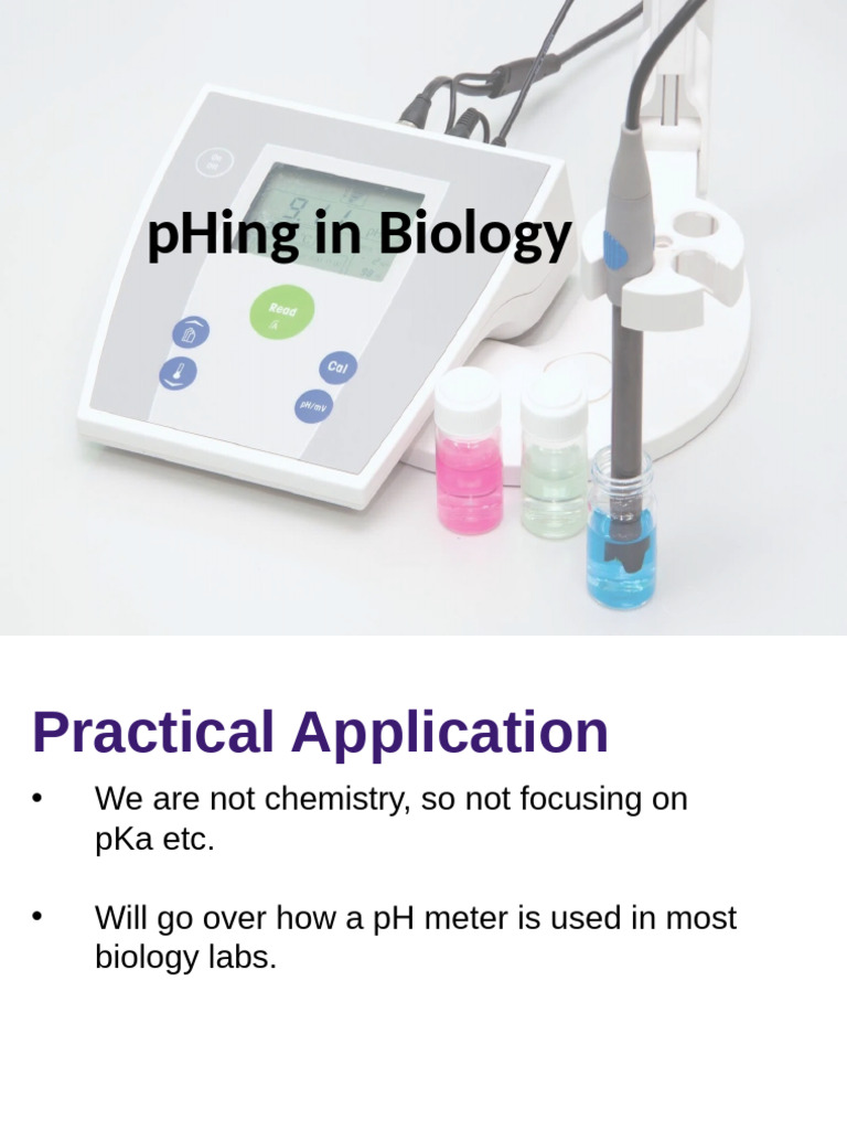 PHing in Biology | PDF