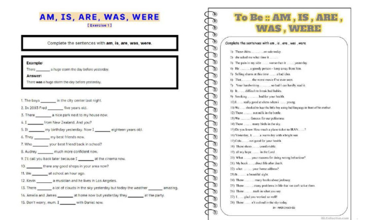 Am Is Are | PDF