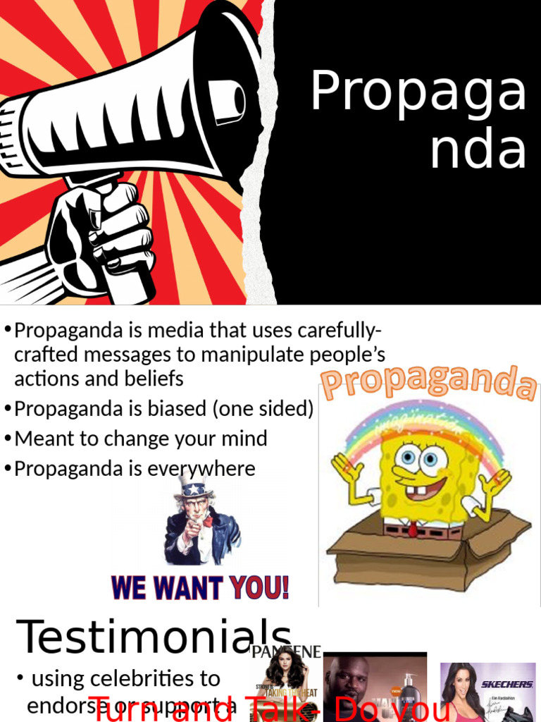 Propaganda PowerPoint | PDF | Career & Growth | Social Science