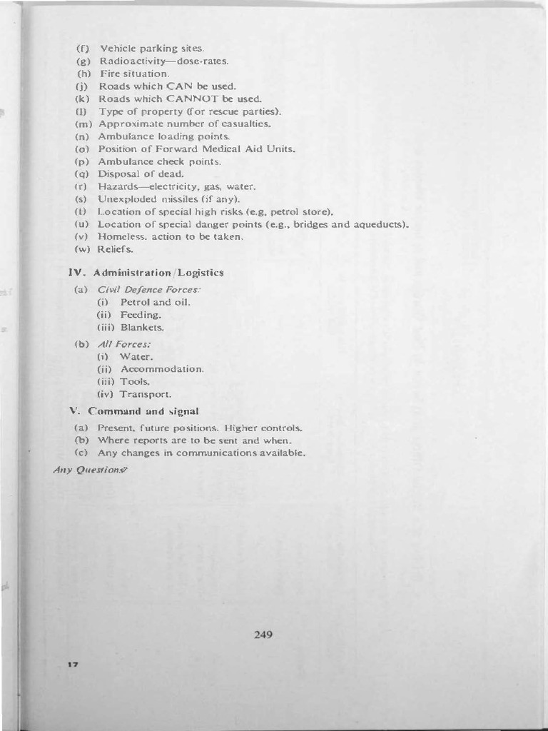 Civil Defence Handbook Page 255 | PDF