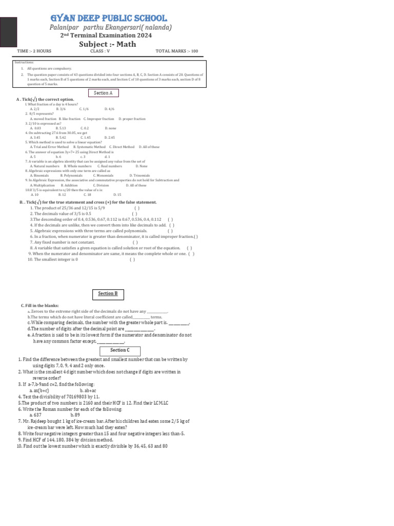 math second semester (1) | PDF | Mathematical Objects | Mathematical ...