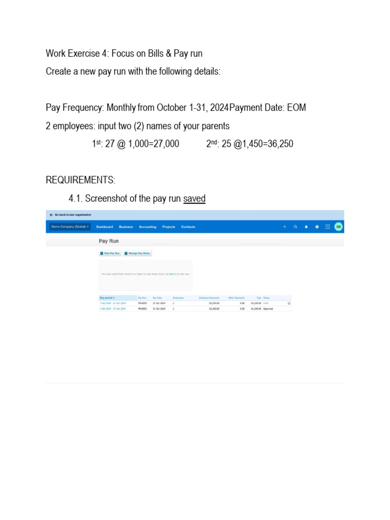 Xero Activity #4 | PDF | Career & Growth | Finance & Money Management