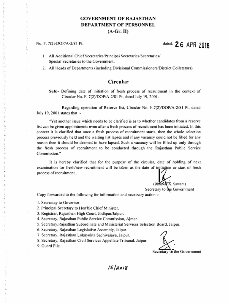 Dop Rules | PDF | Government Of India