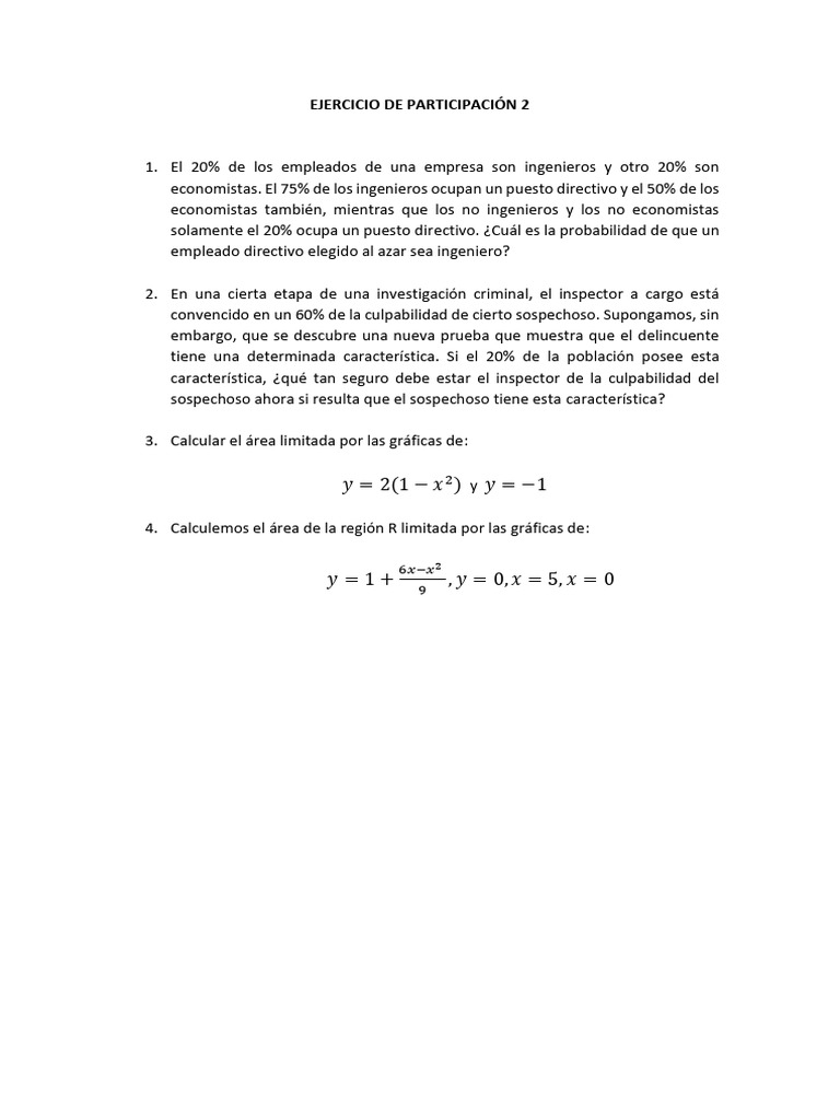 EJERCICIO DE PARTICIPACIÓN 2 Con Parte2 | PDF