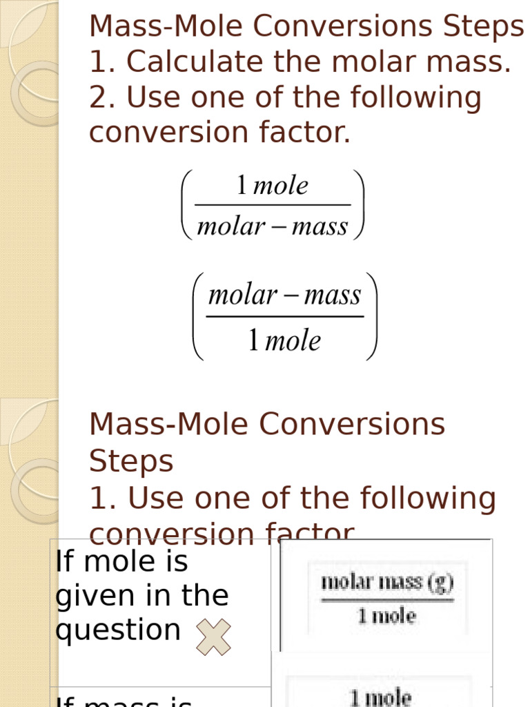 Mass, Mole, and Particle Conversion Guide | PDF | Technology & Engineering