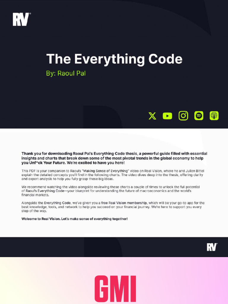RV-Everything Code by Raoul Pal | PDF | Inflation | Business Cycle