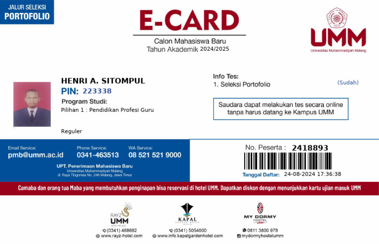 ecard-HENRI A. SITOMPUL | PDF