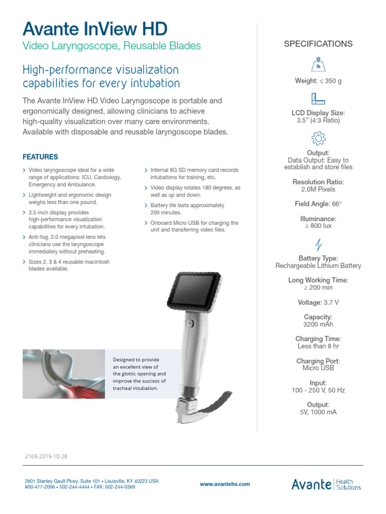InView HD Reusable Blades | PDF | Electronics | Film And Video Technology