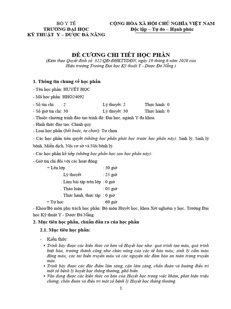 DCCT Huyết Học-Ydk PDF | PDF