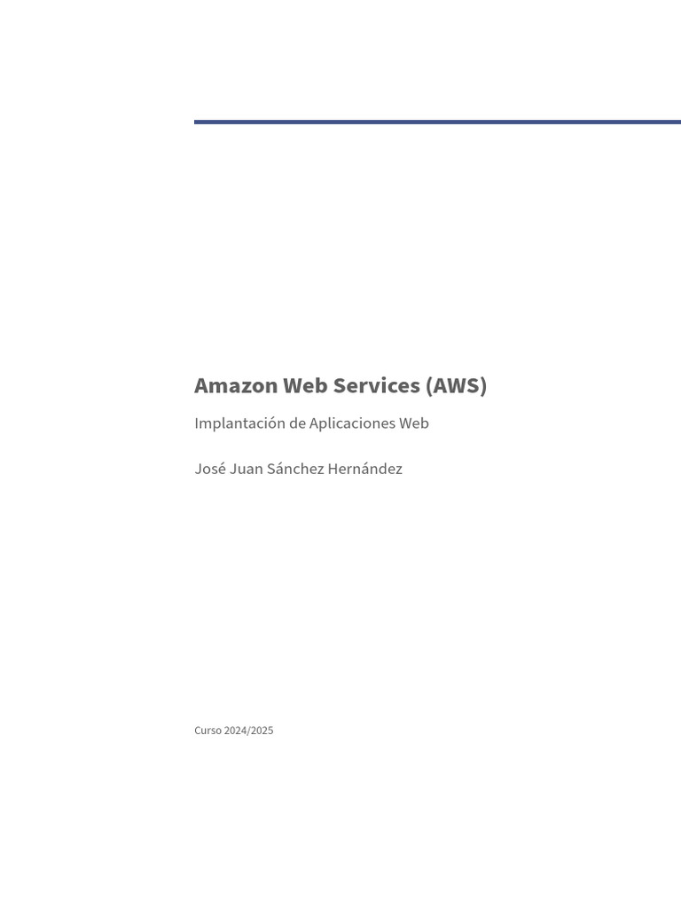 Amazon Web Services (AWS) | PDF | Servicios web de Amazon ...