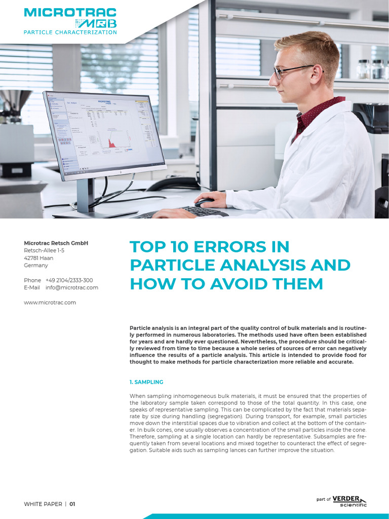 WP Top10 Errors Particle Analysis 1221 en | PDF | Diffraction ...