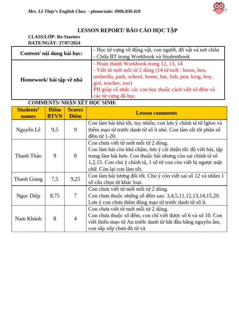 Pre Starters | PDF