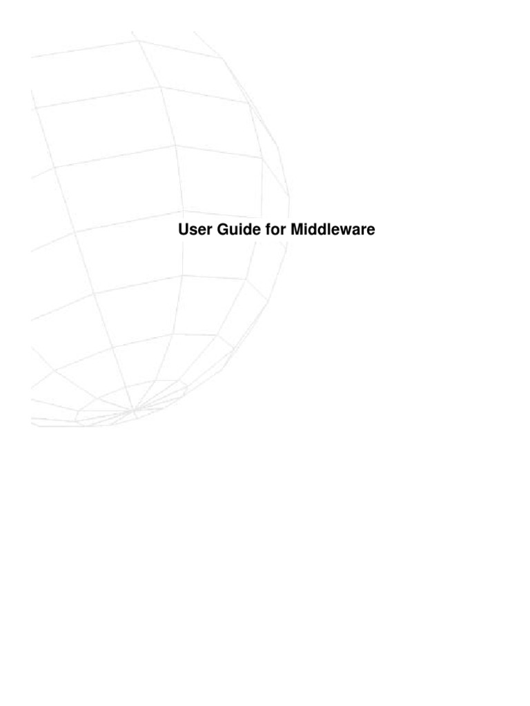 PPI MiddlewareManual | PDF | Java (Programming Language) | Ip Address