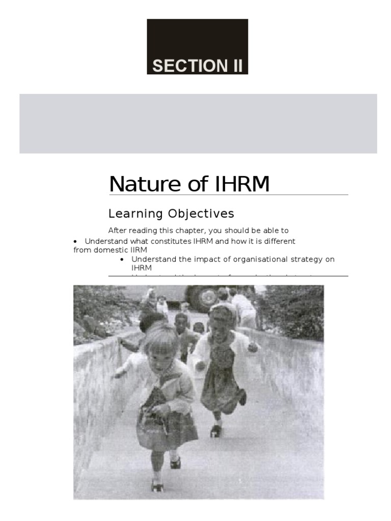 Nature of IHRM | PDF | Human Resource Management | Human Resources