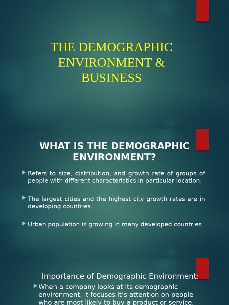 BBA140 - Lecture 8 - Demographic Environment | PDF | Cost Of Living ...