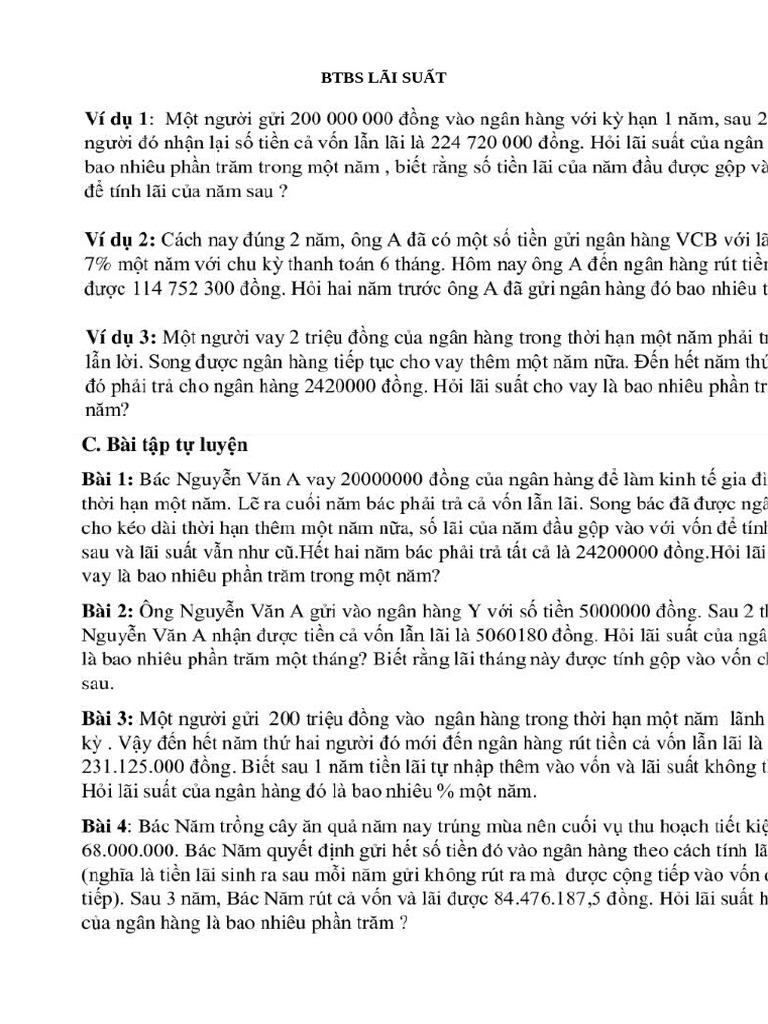 Lãi suất BTBS | PDF