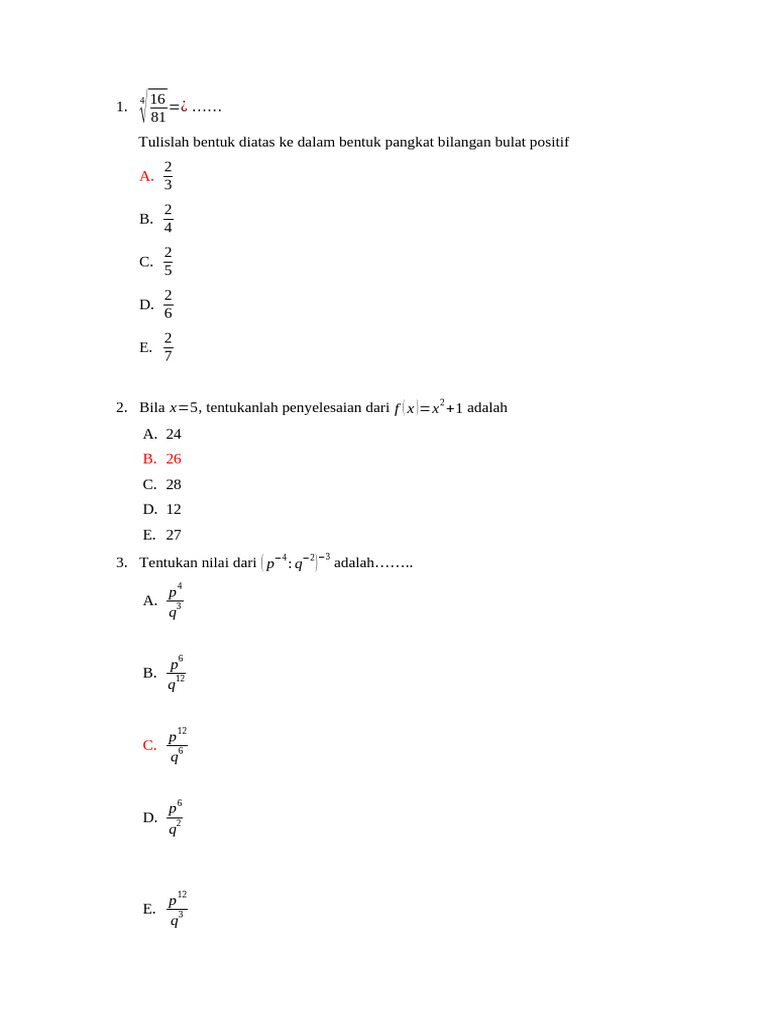 Soal Kelas X Matematika Peminatan | PDF | Metode & Bahan Ajar