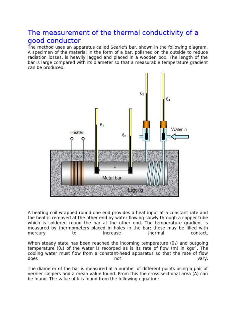 Thermal Conductivity Measurement Guide | PDF | Social Science | Science ...