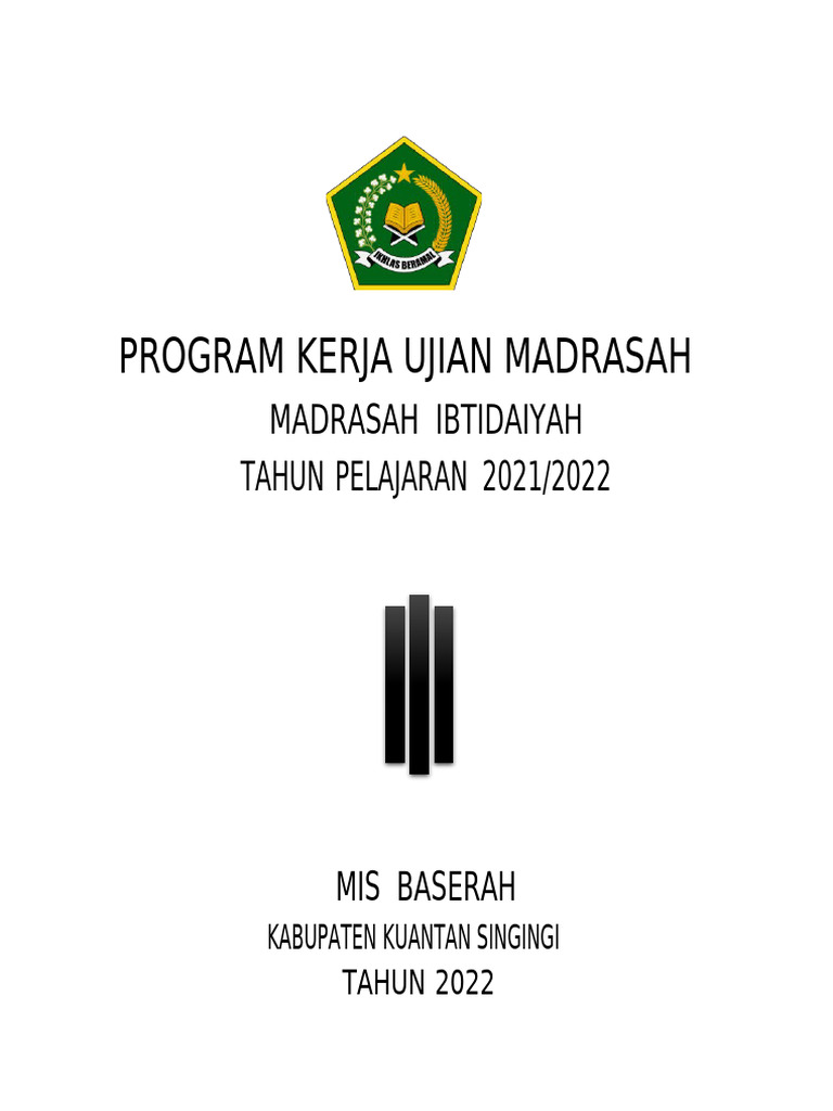 Program Kerja Ujian Madrasah Tahun 2022 | PDF
