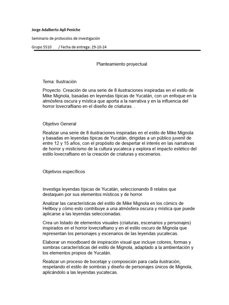 TAREA Avance Propuesta de Tema de Tesis - Jorge Ayil | PDF | Diseño