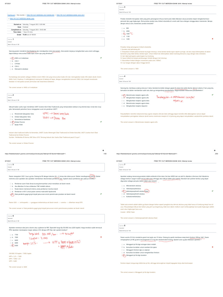 Kami Export - 6. FREE TRY OUT MERDEKA BANK UKAI - Attempt Review | PDF