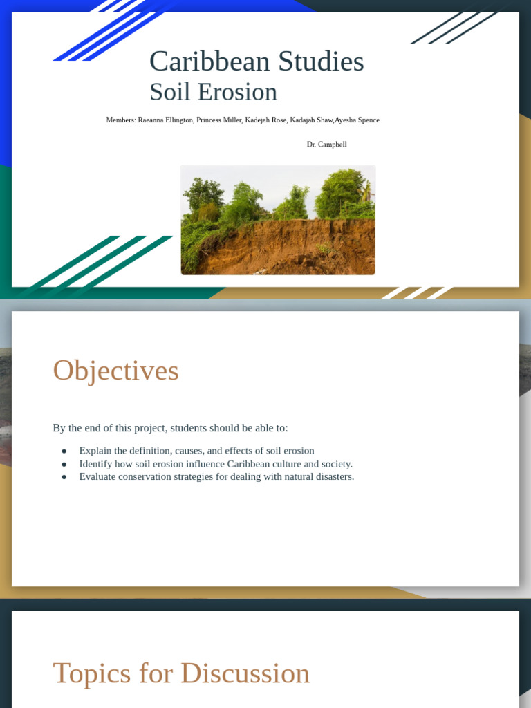 Caribbean Studies Soil Erosion | PDF | Erosion | Surface Runoff