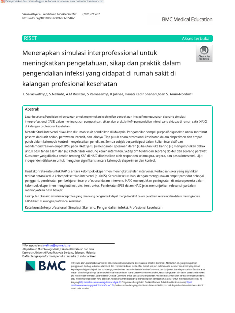 Applying Interprofessional Simulation To Improve Knowledge, Attitude ...