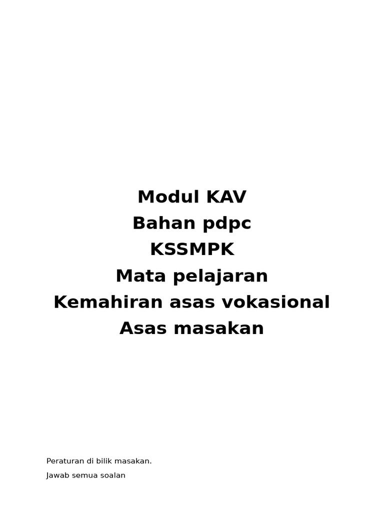 Modul KAV 2023 | PDF