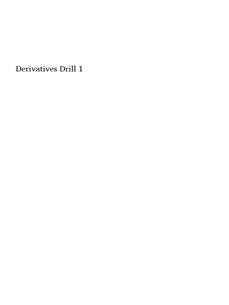 AP Calculus AB BC Derivatives 1 | PDF | Trigonometric Functions ...