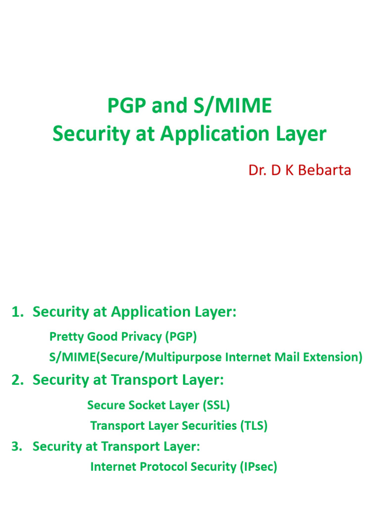 unit-5-PGP and SMIME | PDF | Public Key Cryptography | Encryption