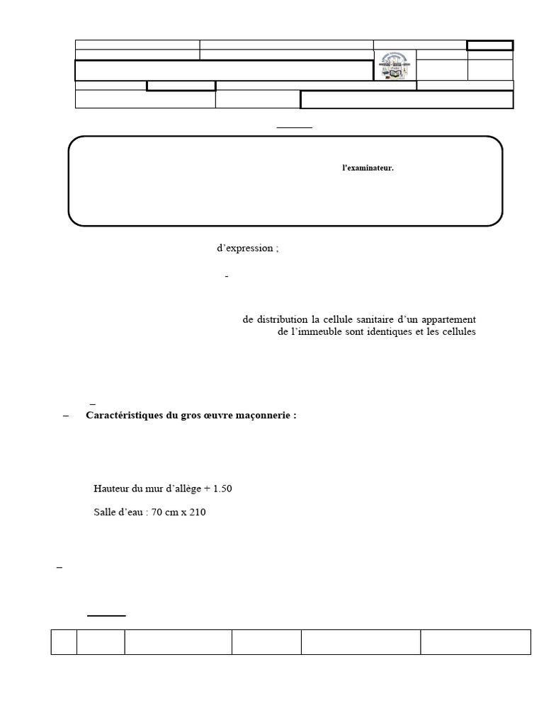 Plan de distribution sanitaire R+3 | PDF | Génie du bâtiment | Génie ...