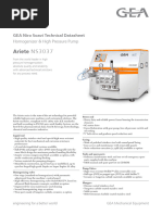 GEA Niro Soavi Panda Plus Homogenizer Brochure | PDF | Valve | Pressure