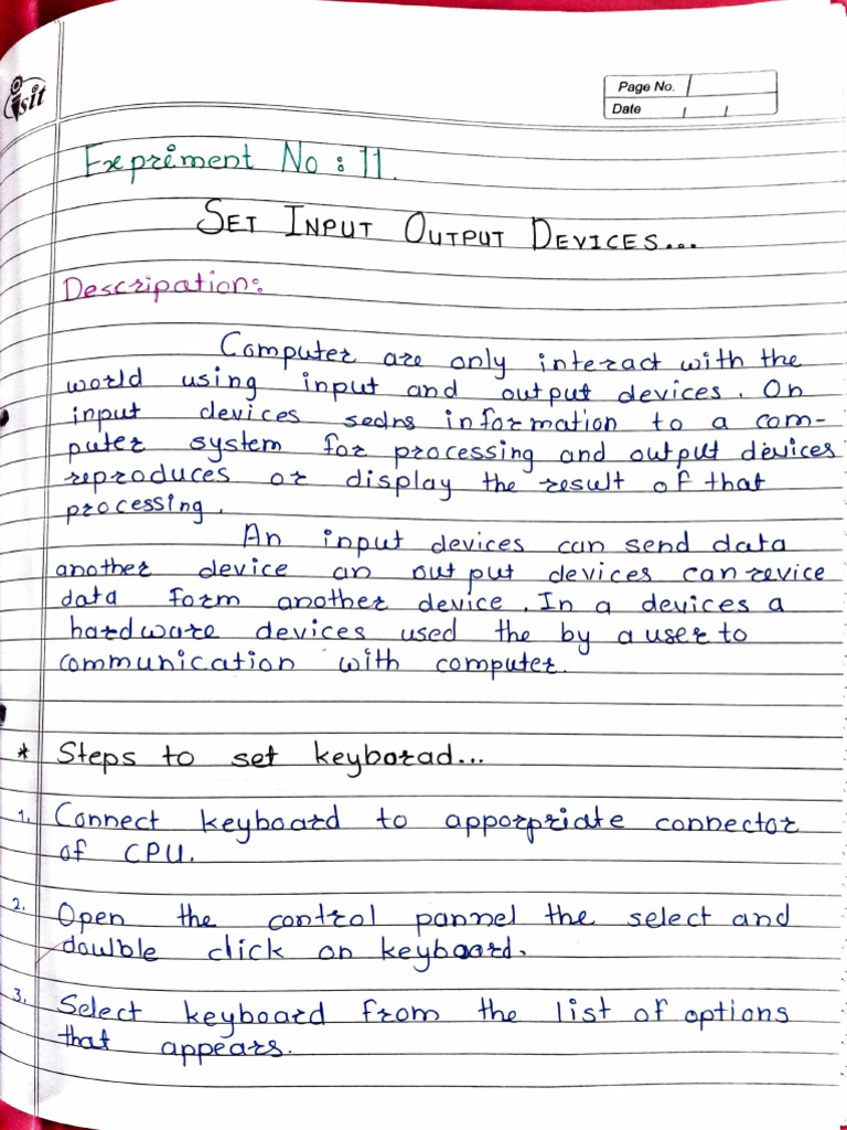 Setting Up Input Devices | PDF | Input/Output | Components