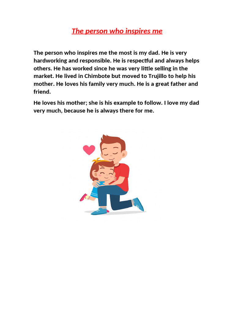 The Person Who Inspires Me | PDF | Self-Improvement