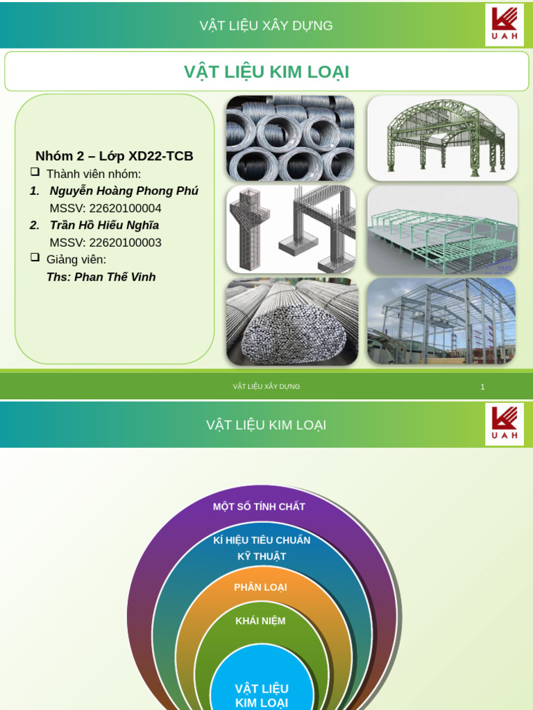 SLIDE THUYẾT TRÌNH - VÂT LIỆU KIM LOẠI | PDF