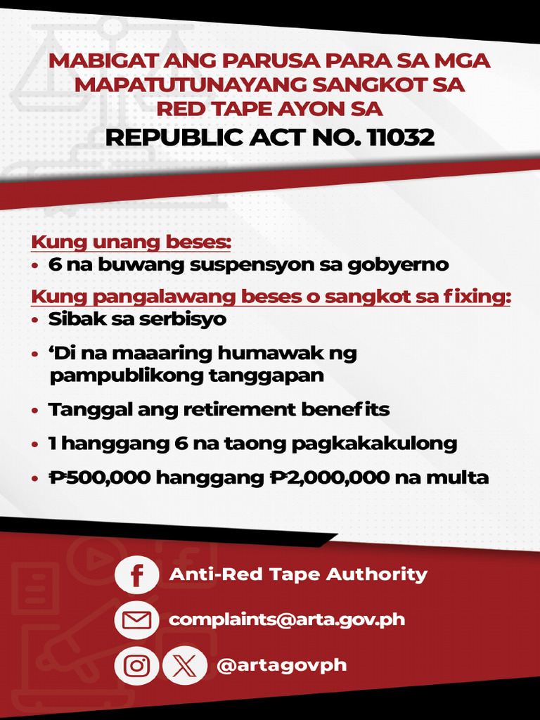 (Leaflet) LABANAN ANG RED TAPE | PDF