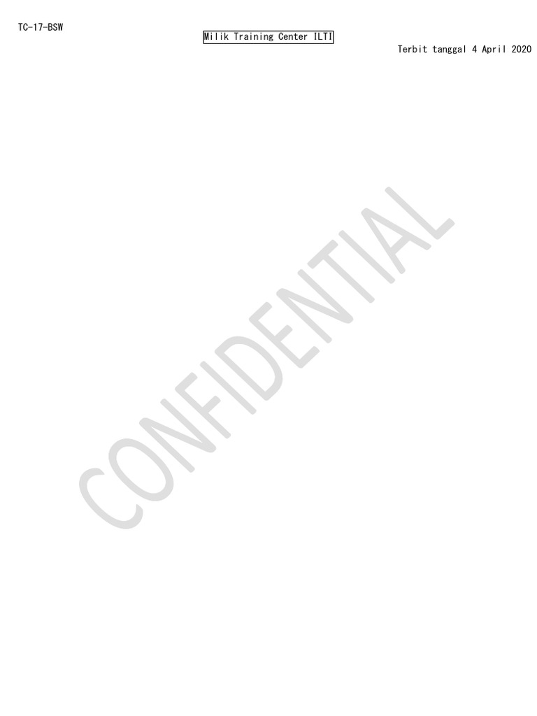 TC-17-BSW Basic Safety Work | PDF