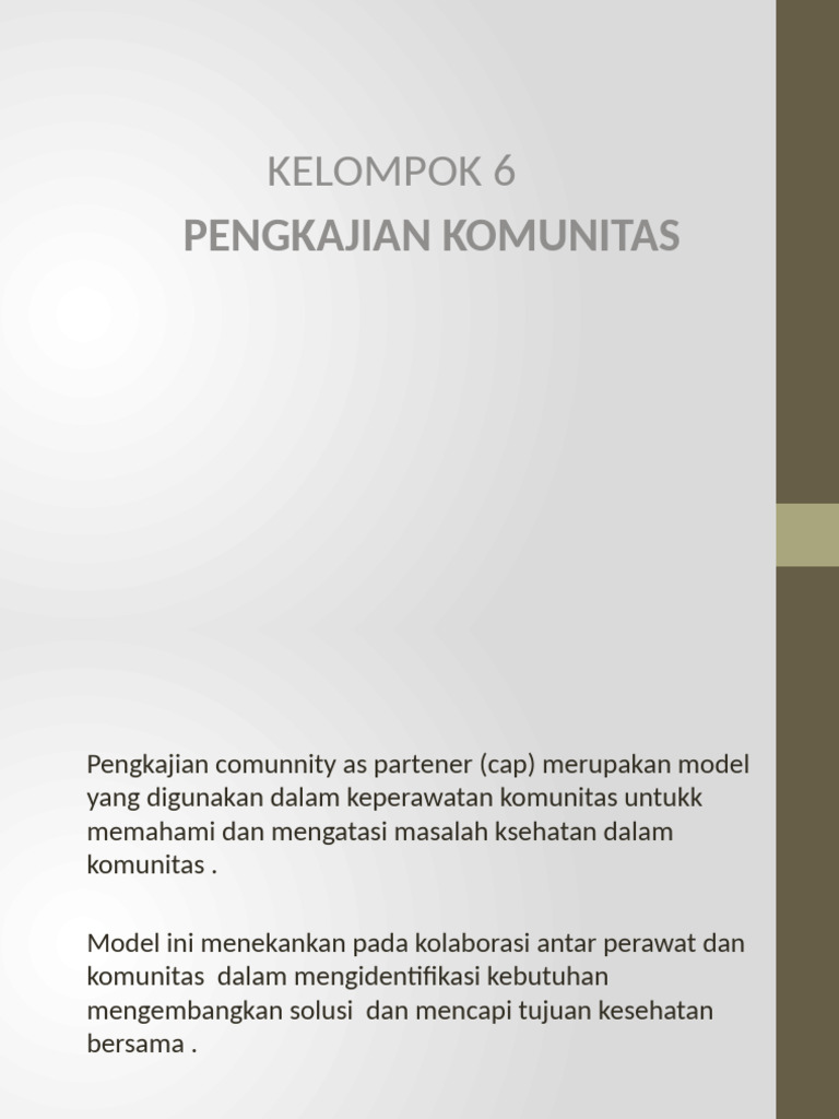 Komunitas KLMPK 6 | PDF