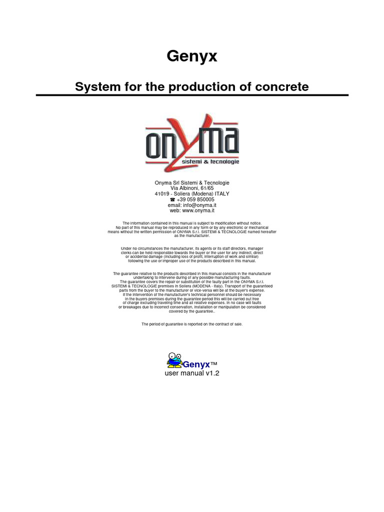 GENIX v1 - 2 | PDF | Icon (Computing) | Dose (Biochemistry)