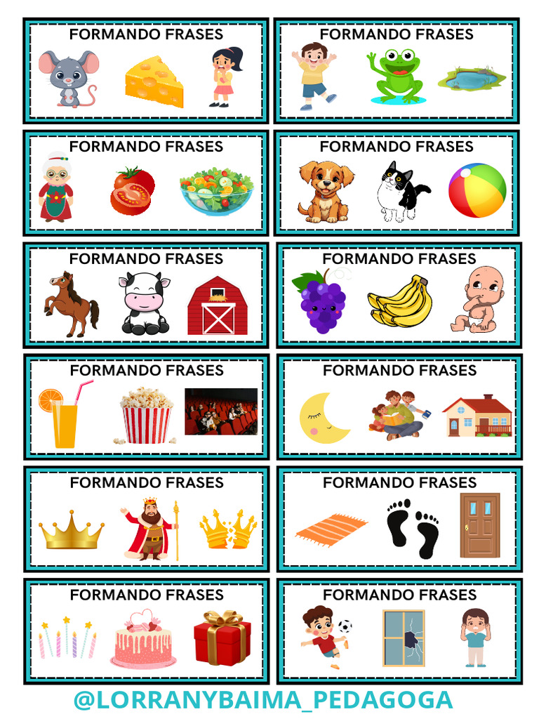 Formando Frases Com Imagens | PDF