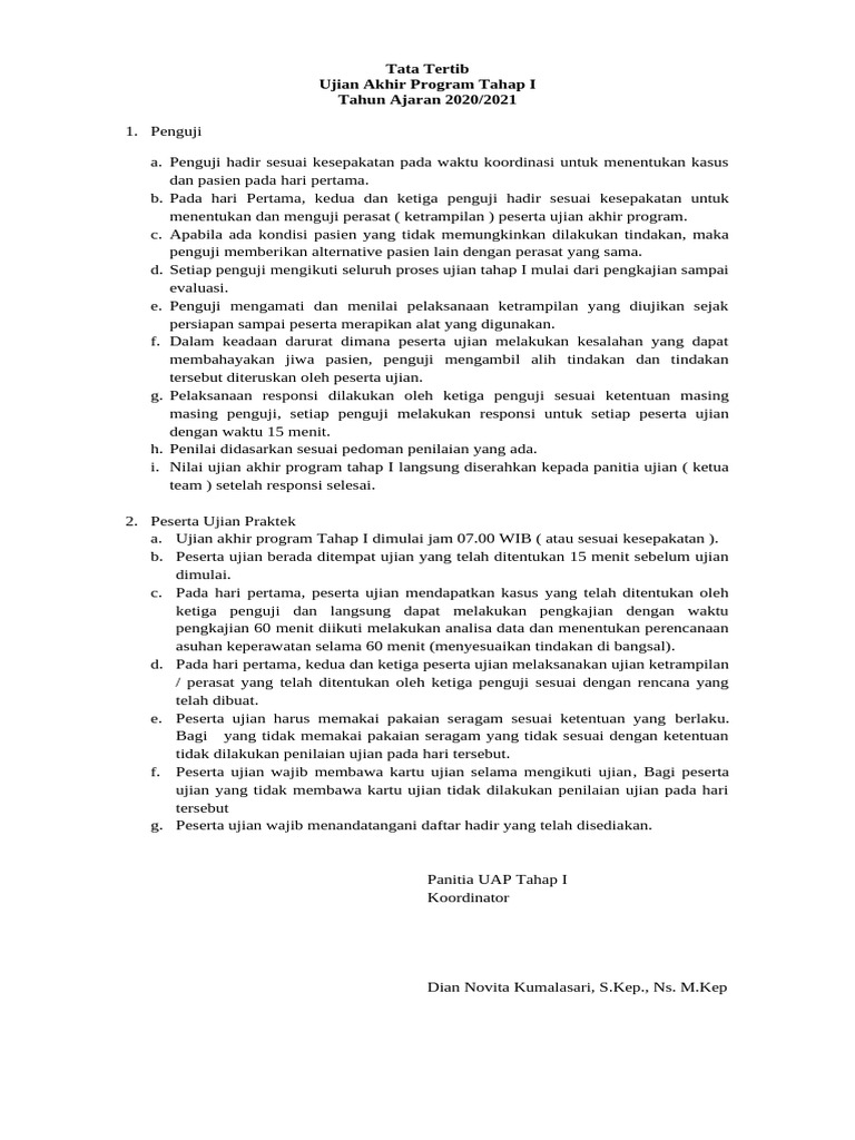 Tatib UAP Tahap 1 | PDF