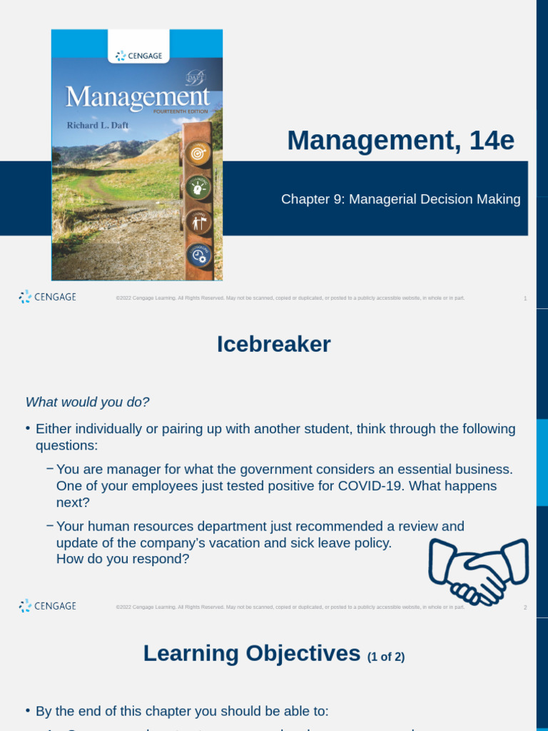 Daft MGMT 14e PPT Ch09 Final-2 | PDF | Decision Making | Rationality