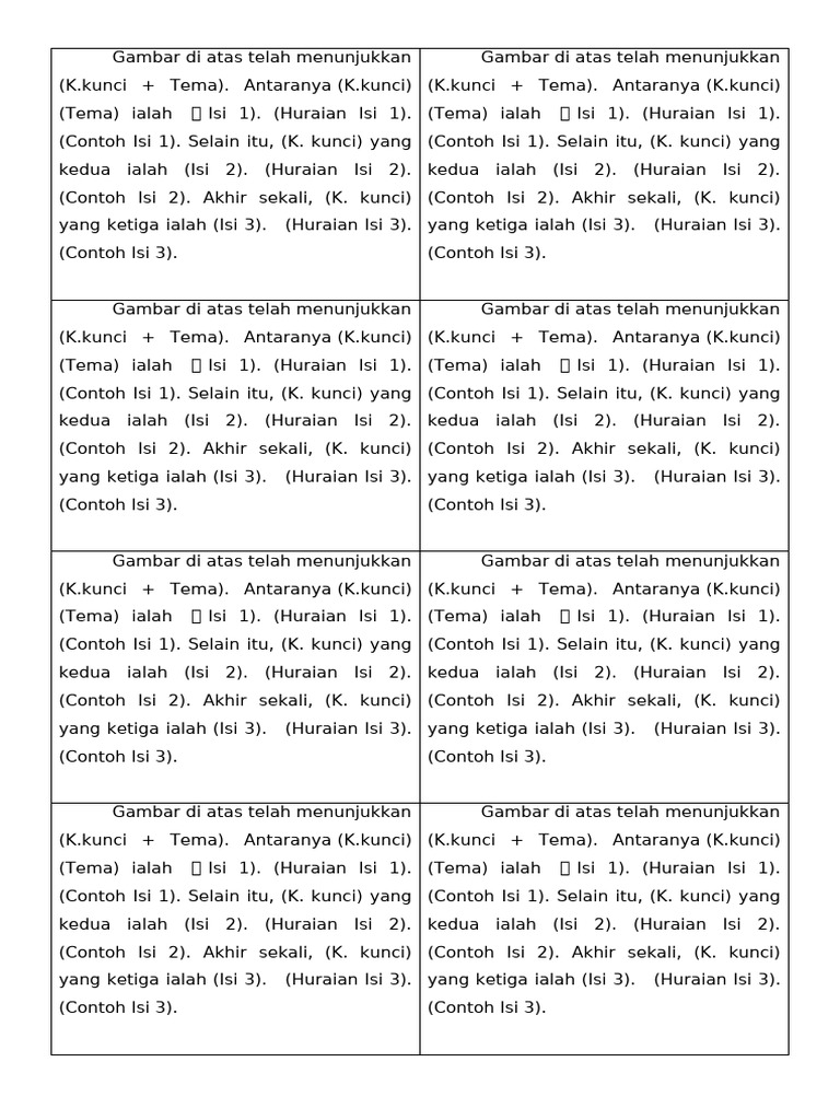 Format BM Bahagian C | PDF