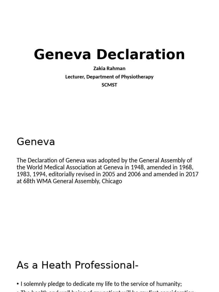 Geneva | PDF