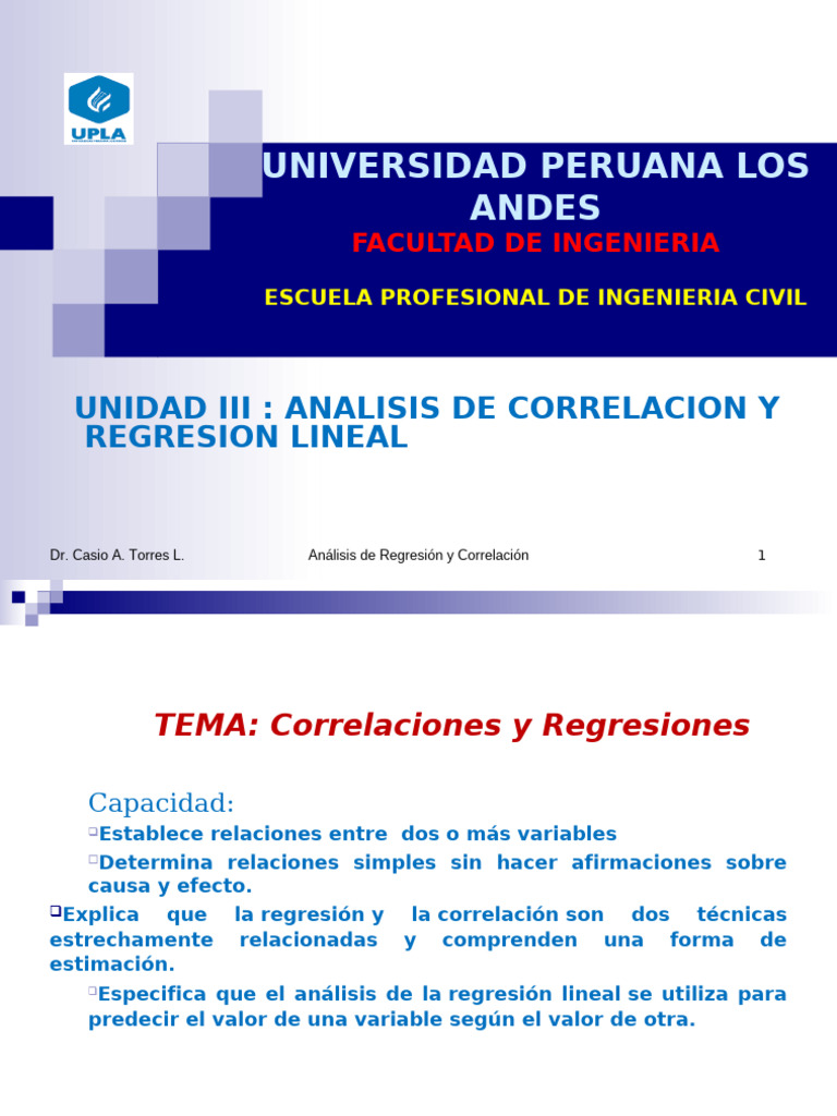 III Analisis de Regresion y Correlacion (Cont.) | PDF | Análisis de regresión | Regresión lineal