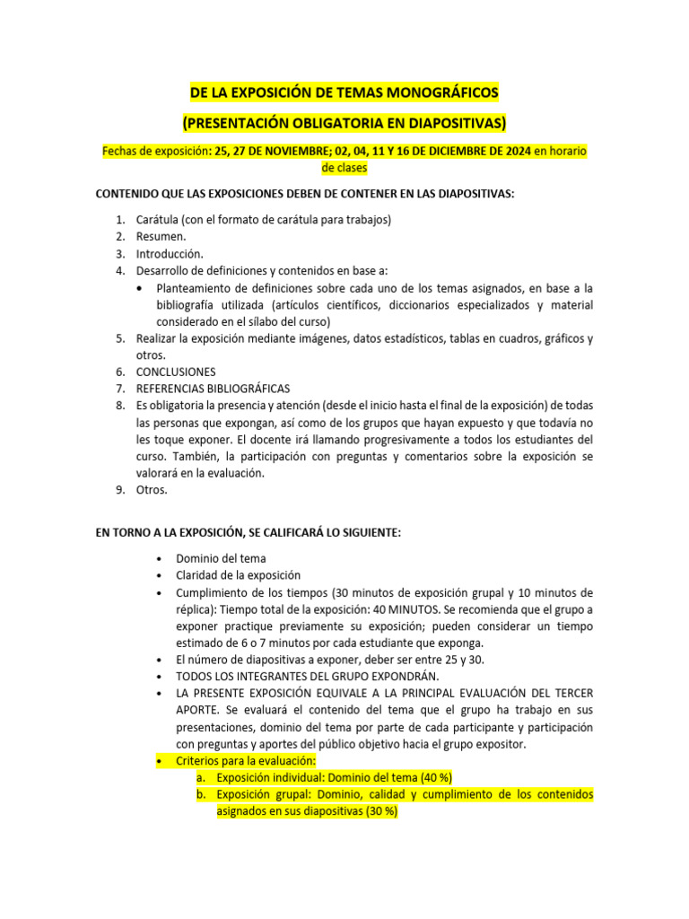 Características de Las Exposiciones Monográficas | PDF | Arte