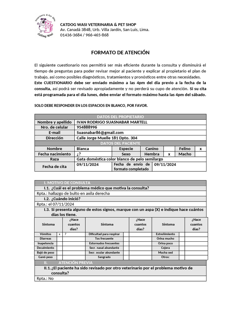 Formato de Atención Cdw 2023 | PDF | Medicina CLINICA | Enfermedades y ... Formato de Atención Cdw 2023 | PDF | Medicina CLINICA | Enfermedades y ...