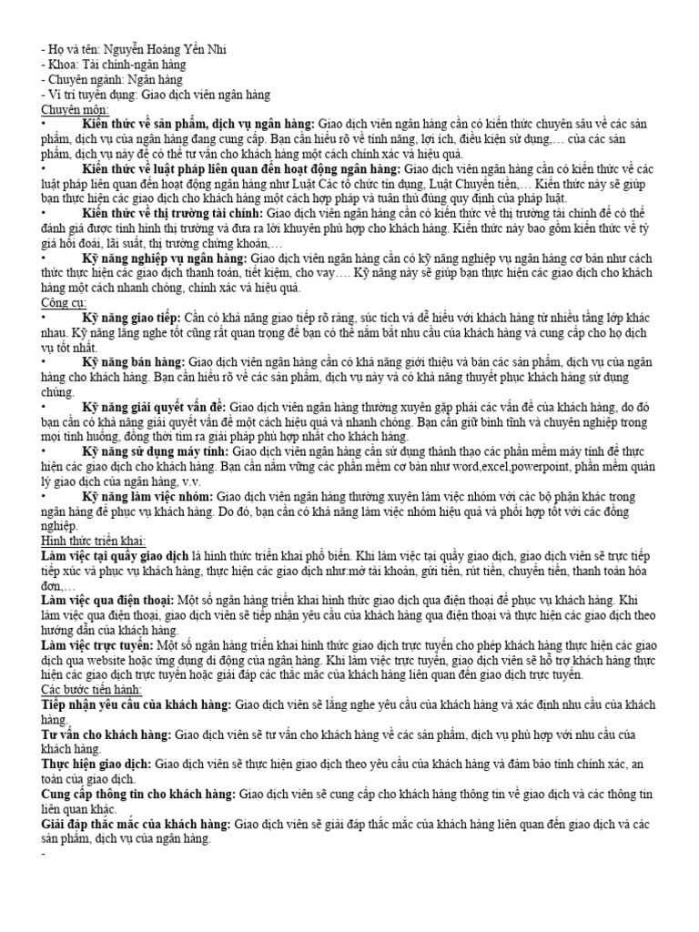 KNM NguyenHoangYenNhi | PDF