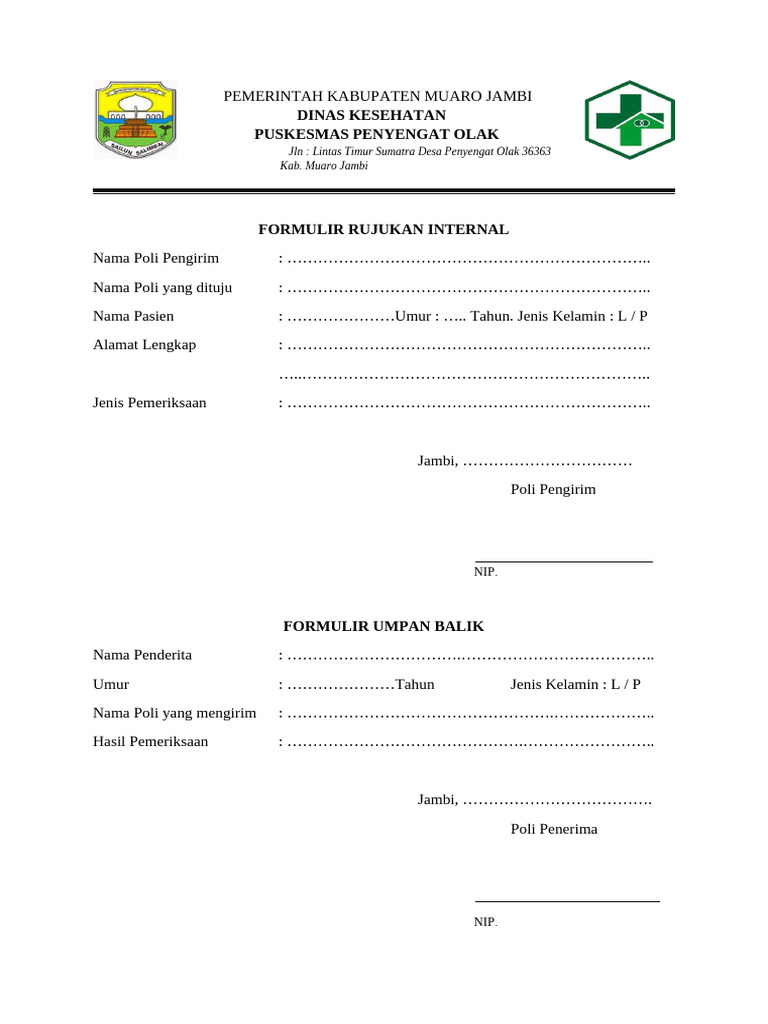 PDF Formulir Rujukan Internal - Convert - Compress | PDF | Olahraga & Rekreasi