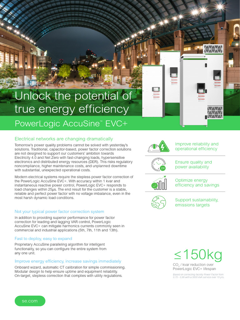 Flyer PowerLogic EVC+ 2022 | PDF | Electrical Engineering | Electricity